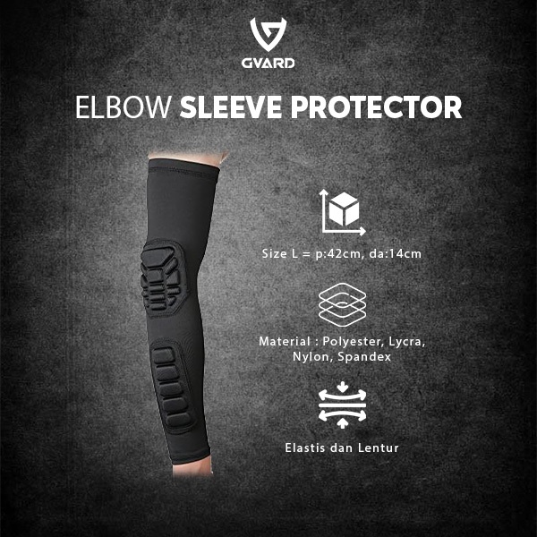 Jual GVARD Elbow Sleeve Protector / Pelindung Siku Tangan Lengan ...