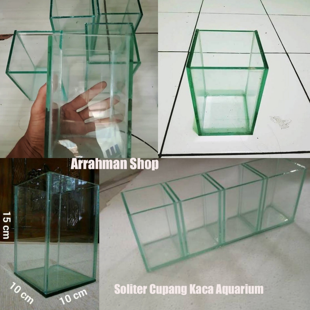 Jual Aquarium mini - Soliter Kaca - aquarium ikan cupang free packing ...
