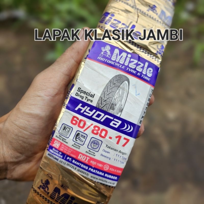 Jual Ban mizzle hydra Drag 90/80-17 Compound Racing TUBETYPE 1 Pcs ...
