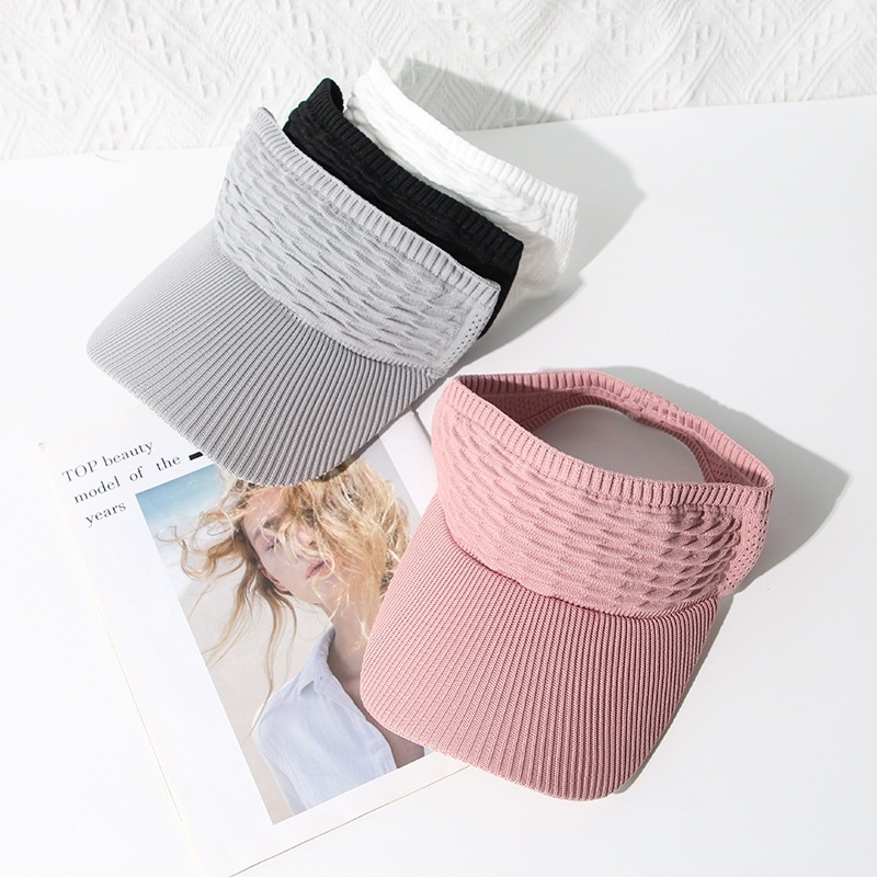 Jual Topi Tennis Rajut / Sun Visor Hat Korea Style / Topi Fashion Korea ...