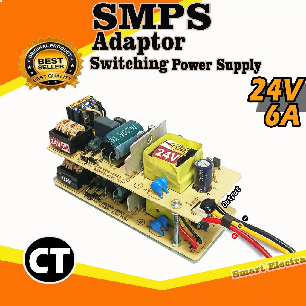 Jual SMPS power Supply 12V, 15V, 24V, 32V, 35V, 42V, 45V, dan 55V 6A CT dan NON CT | Shopee ...