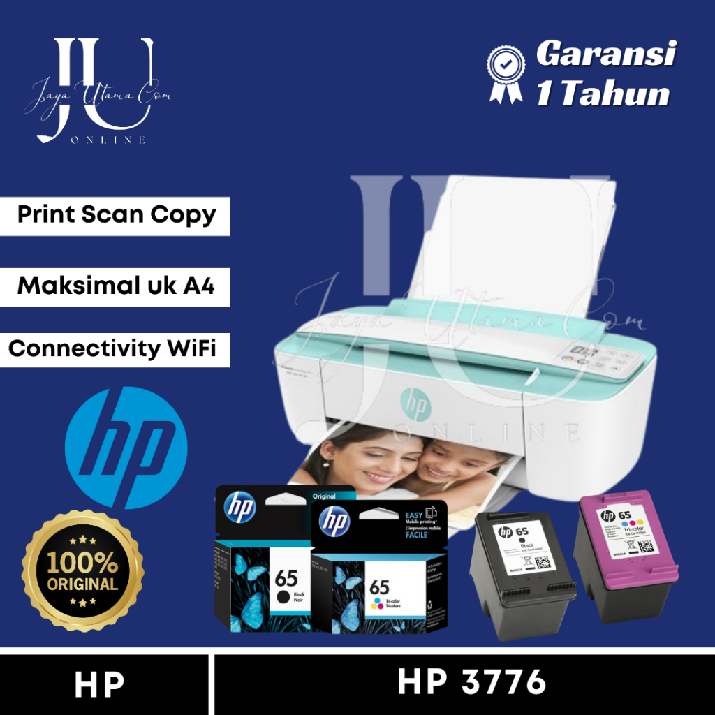 Jual HP DeskJet Ink Advantage 3776 All-in-One Printer | Shopee Indonesia