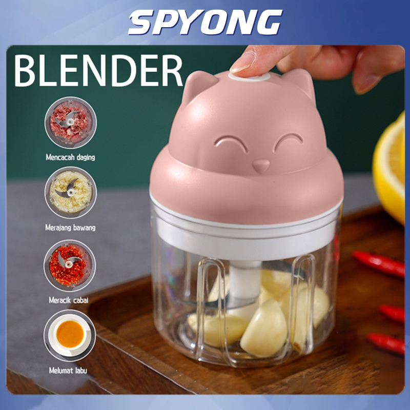 Jual SPYONG Mini Chopper Blender Portable Gilingan Mini Bumbu dan ...