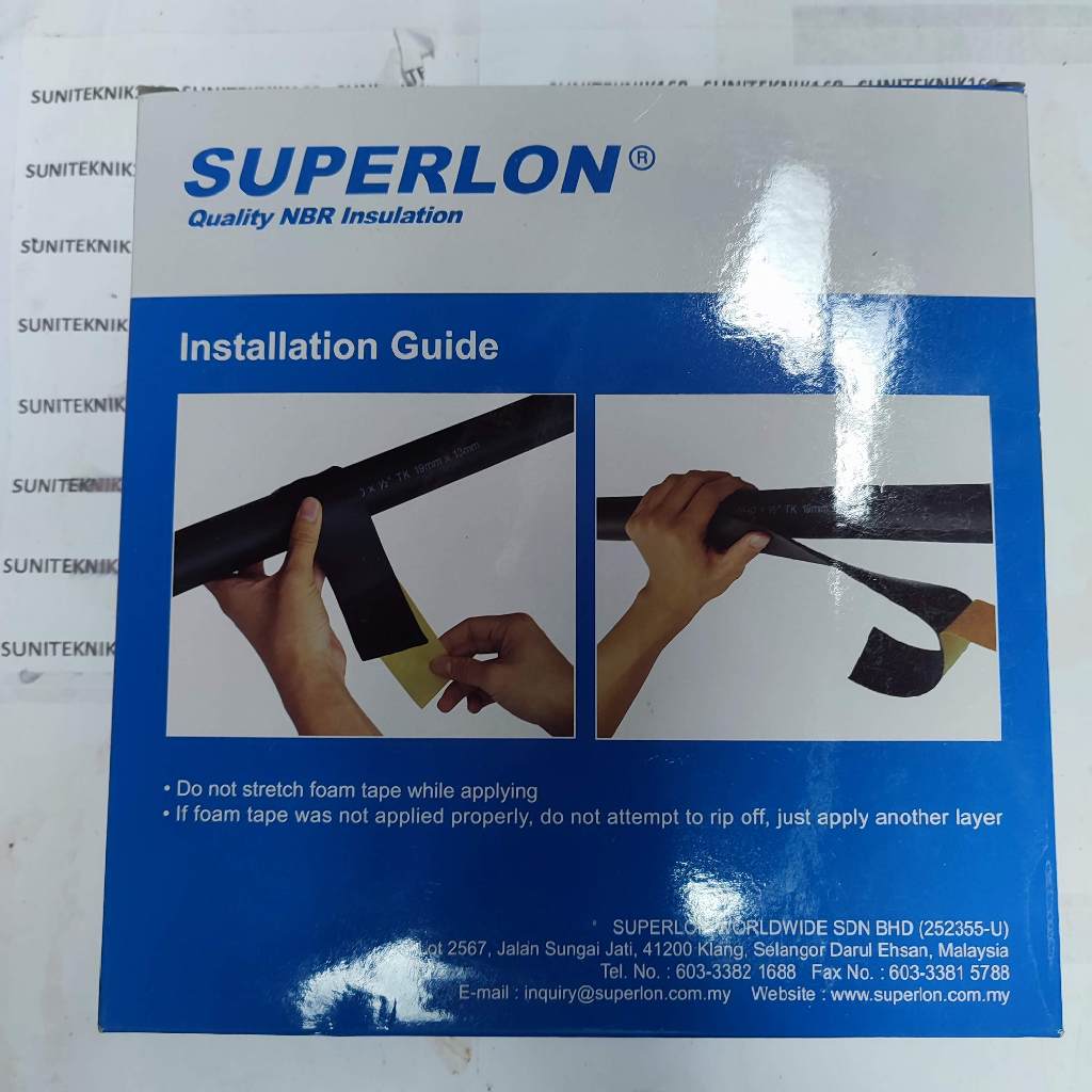 Jual FOAM TAPE INSULATION SHEET SUPERLON PANJANG 9 METER | Shopee Indonesia