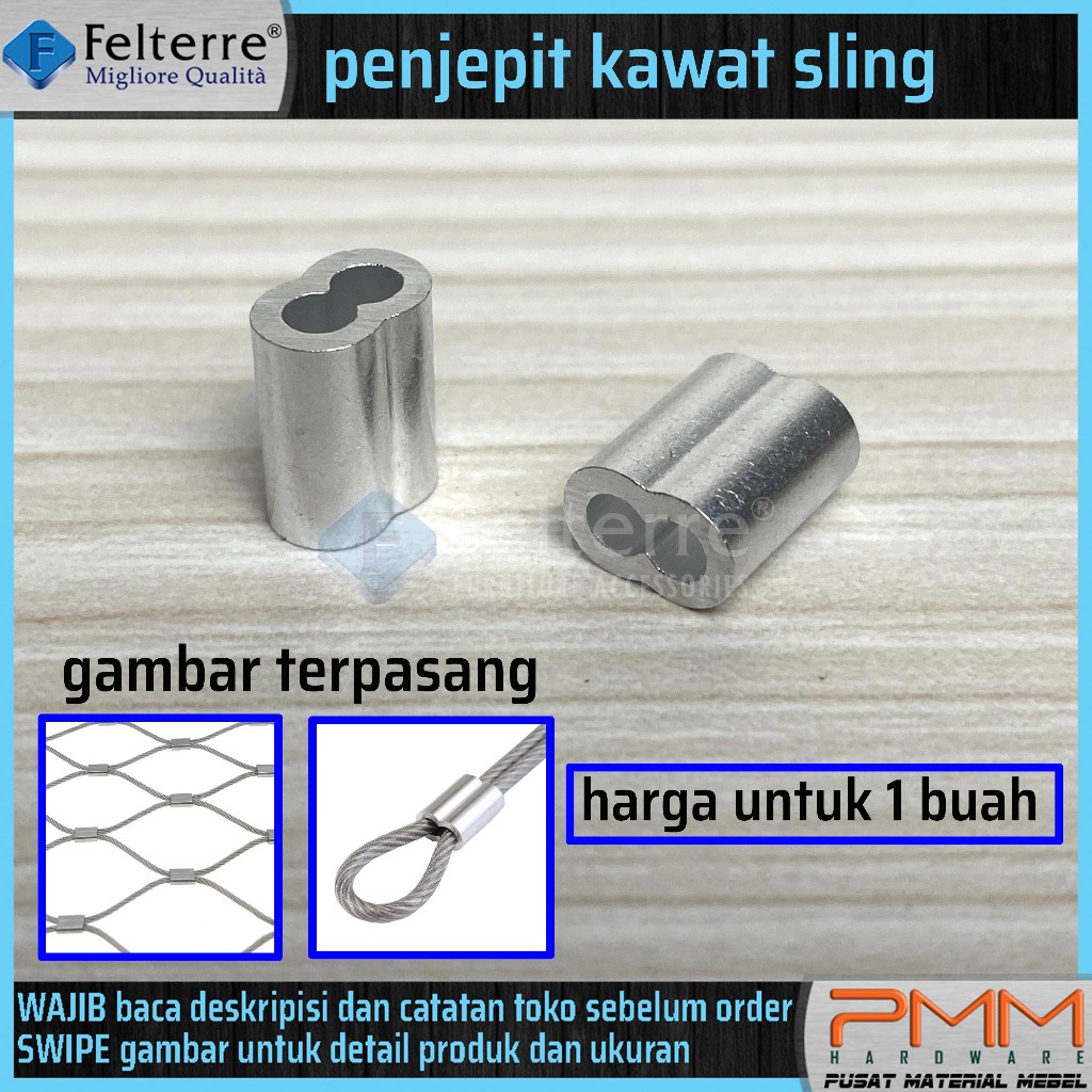 Jual penjepit kawat sling FELTERRE | klem pagar kawat seling | Shopee ...