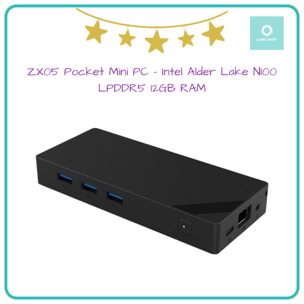 Jual ZX05 Pocket Mini PC - Intel Alder Lake N100 - LPDDR5 12GB RAM ...