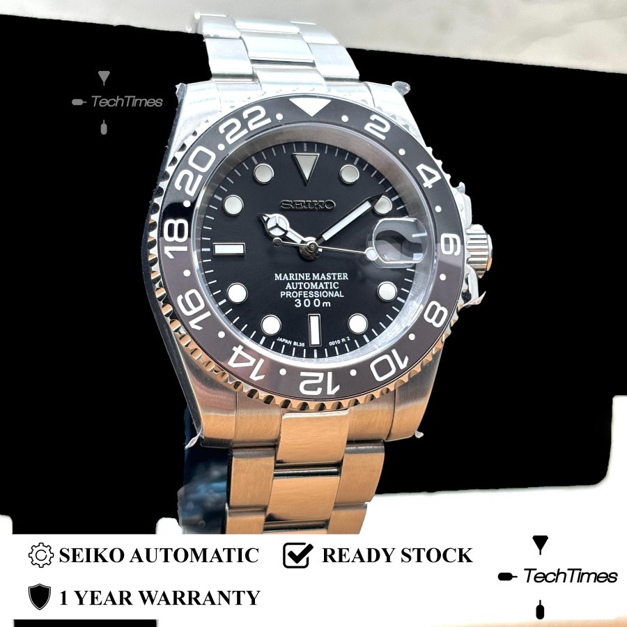 Jual Seiko Mod Seikomod Bruce Wayne NH35 Automatic | Shopee Indonesia
