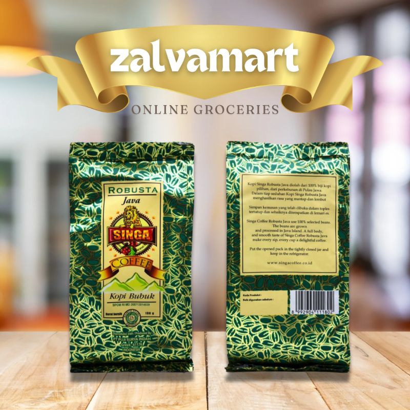 Jual SINGA Kopi Bubuk Robusta 180 g MA | Shopee Indonesia