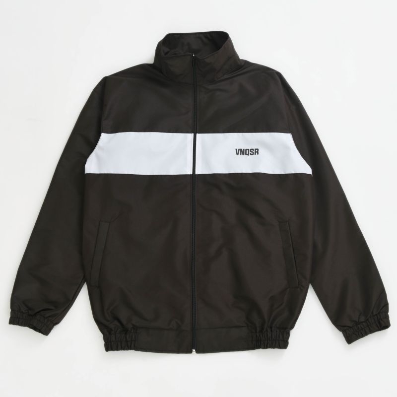 Jual jaket track suit hitam putih/jaket parasut distro tracktop suit ...