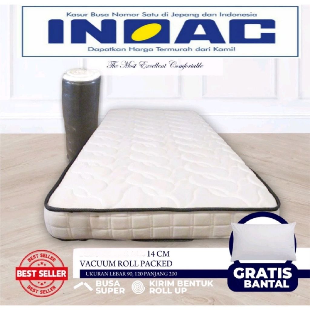 Jual Kasur Busa INOAC GARANSI 10 TAHUN Tebal 14CM / 20CM / KASUR In Box ...