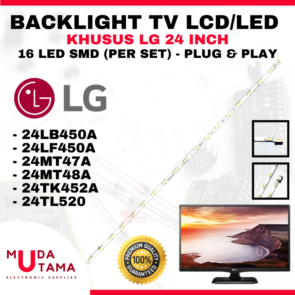 Jual BACKLIGHT SMD TV LG 24 INCH - 24LB450A 24LF450A 24MT47A 24MT48A ...