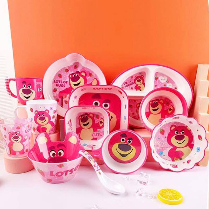 Jual GELAS PIRING MANGKOK SENDOK GARPU DISNEY LOTSO | Shopee Indonesia
