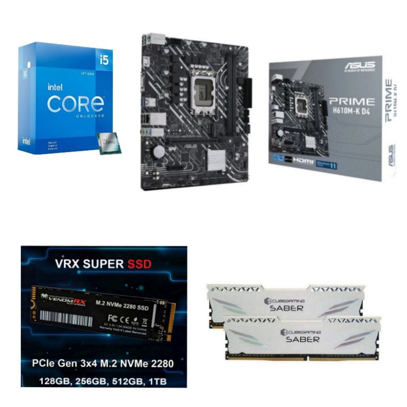 Jual Paket Processor Intel Core i5 12400 / i5 12400F Box Gen 12 DDR4 LGA 1700 M.2 NVME | Shopee ...