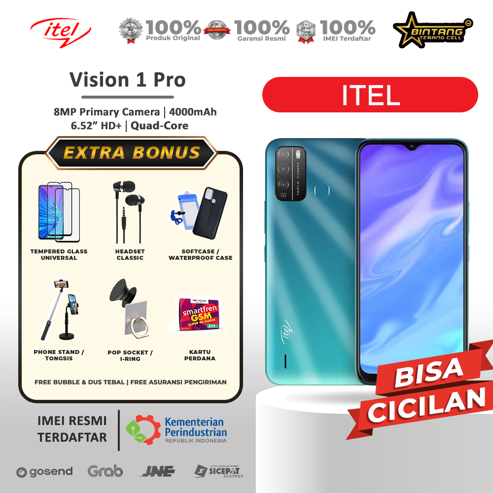 Jual itel vision one pro ram 3/32gb garansi resmi by infinix | Shopee Indonesia