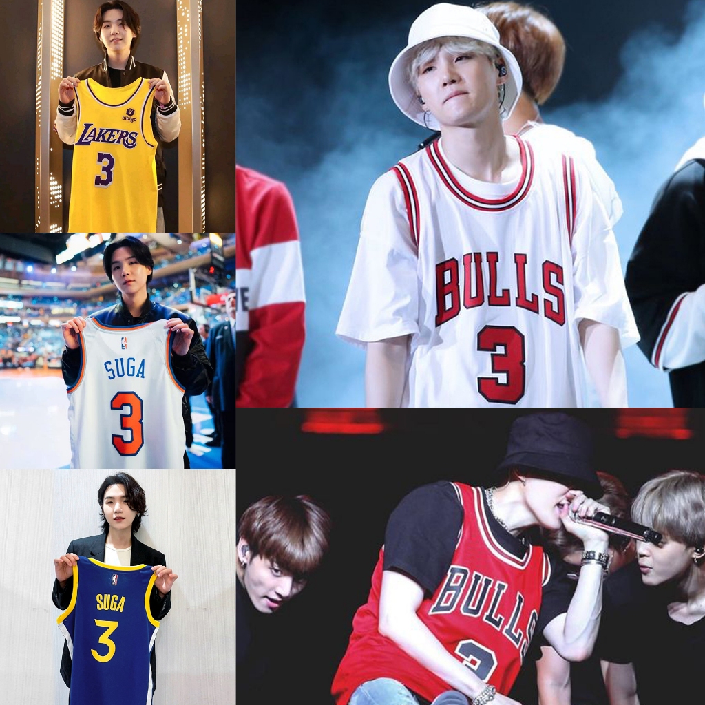 Jual JERSEY BASKET NBA SUGA #3 BANGTANBOYS | Shopee Indonesia