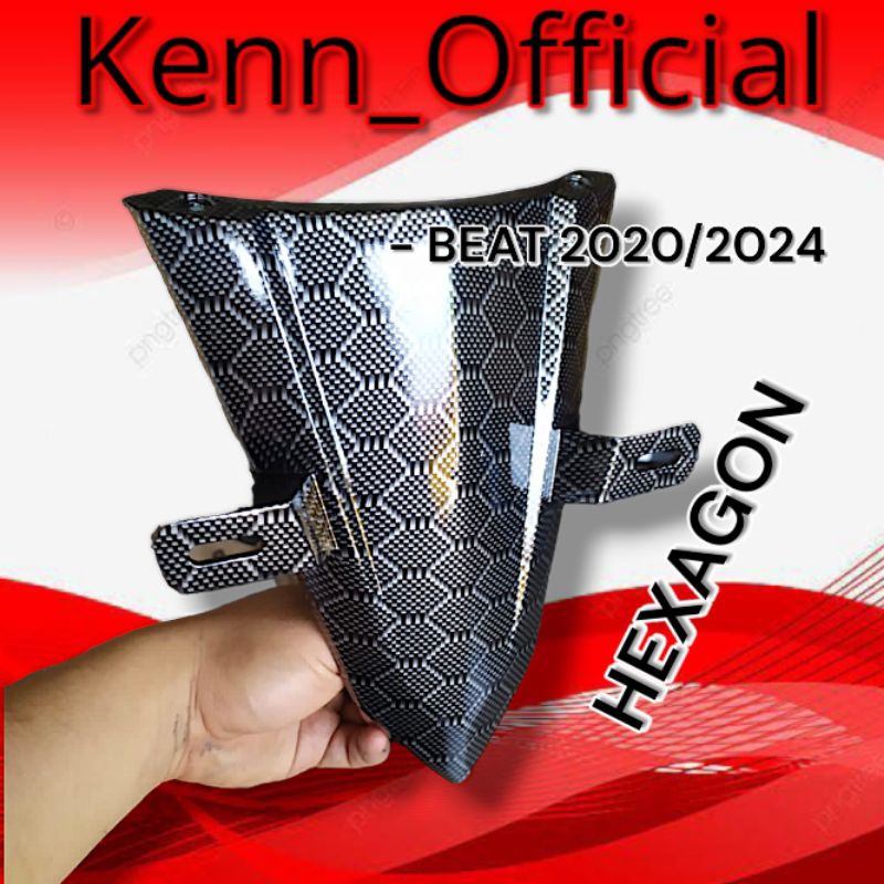 Jual dasi dudukan plat Beat street deluxe 2020-2024 carbon wtp HEXAGONAL | Shopee Indonesia