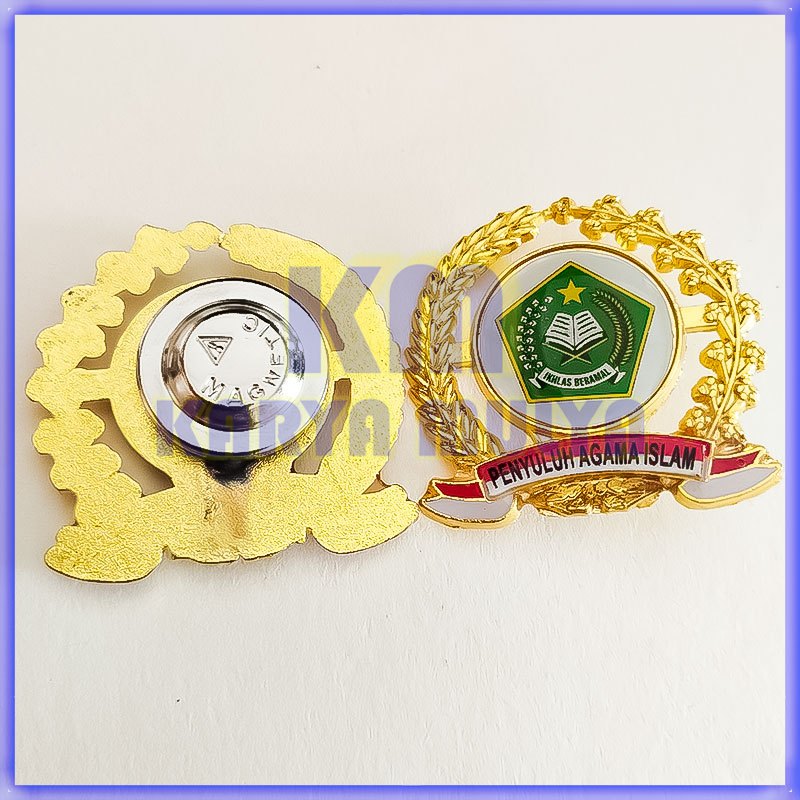 Jual Pin Penyuluh Agama Islam Pin Bros Logo Kemenag Penyuluh Agama ...