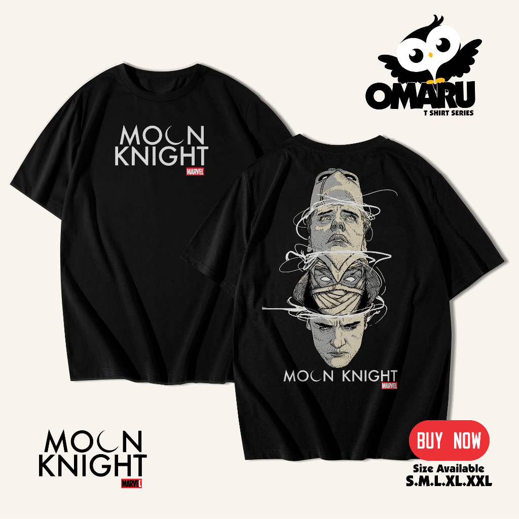 Jual OMARU Baju Kaos Dewasa Moon Knight Unisex Special Edition Marvel ...
