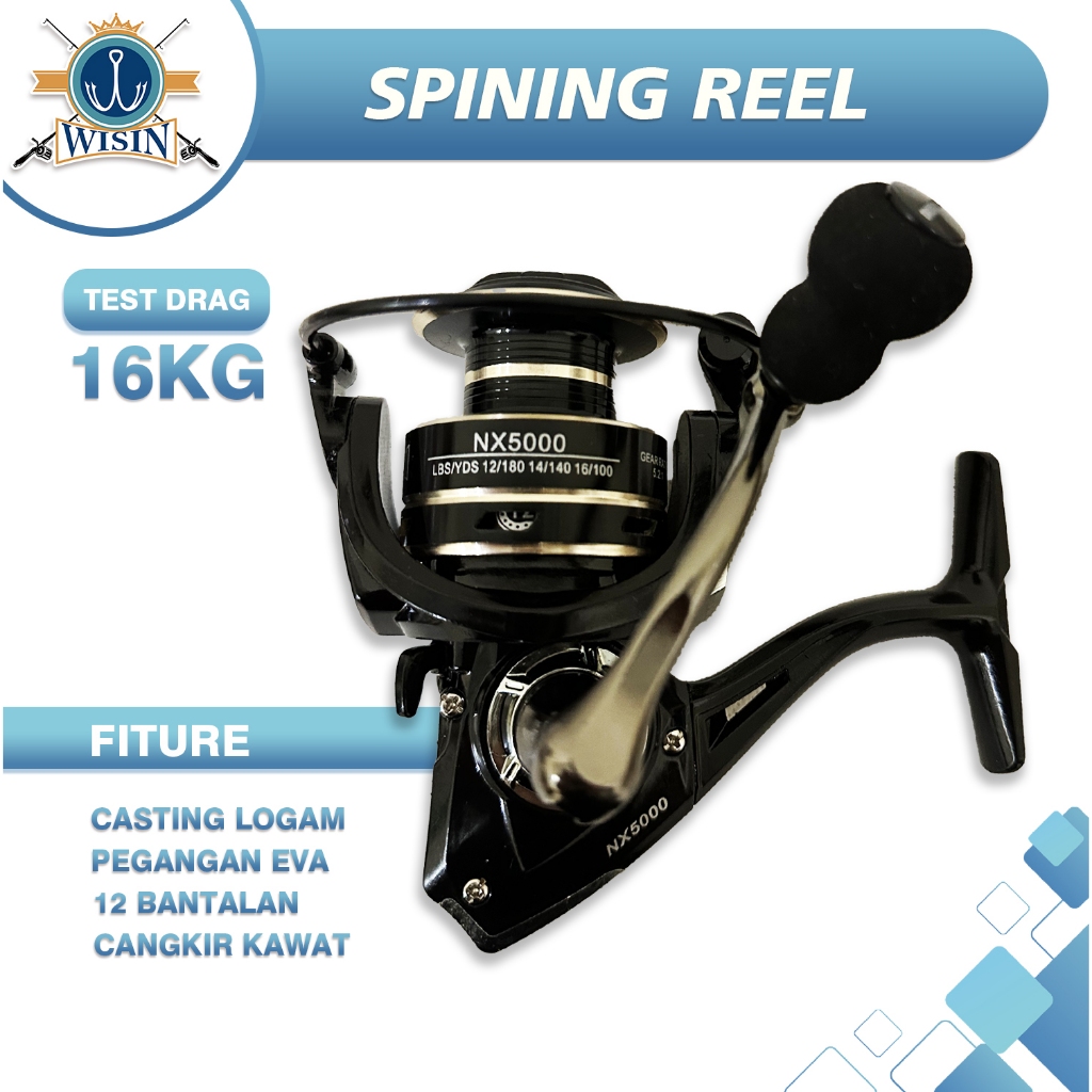 Jual COD WISIN SHOP NX Series Rel Real Rol Ril Gulungan Reel Pancing ...