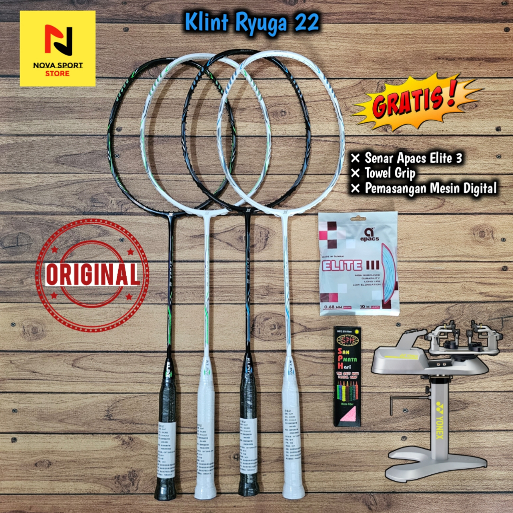 Jual Raket Badminton Klint Ryuga 22 | Shopee Indonesia