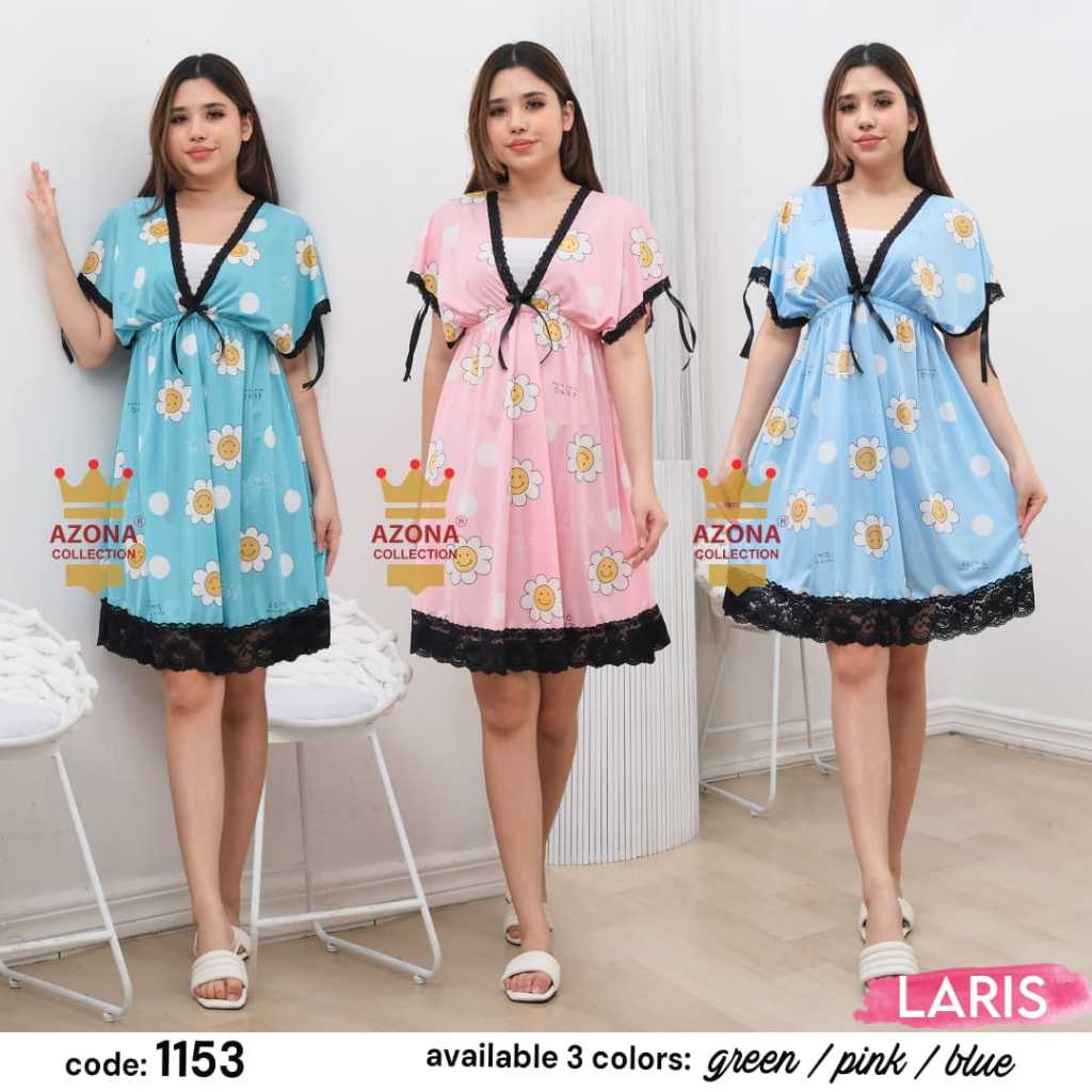 Jual Laris - ALANA Dress Wanita Lingerie Sexy Motif Daisy Jumbo LD 110cm | Shopee Indonesia