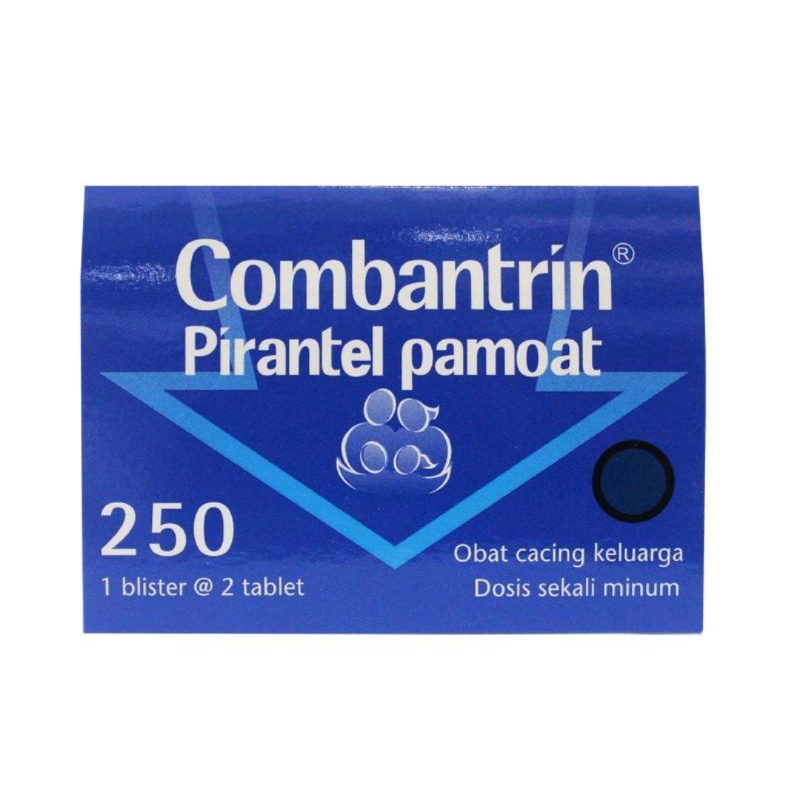 Jual Combantrin 250 Mg 1 blister isi 2 Tablet | Obat Cacing Tablet ...
