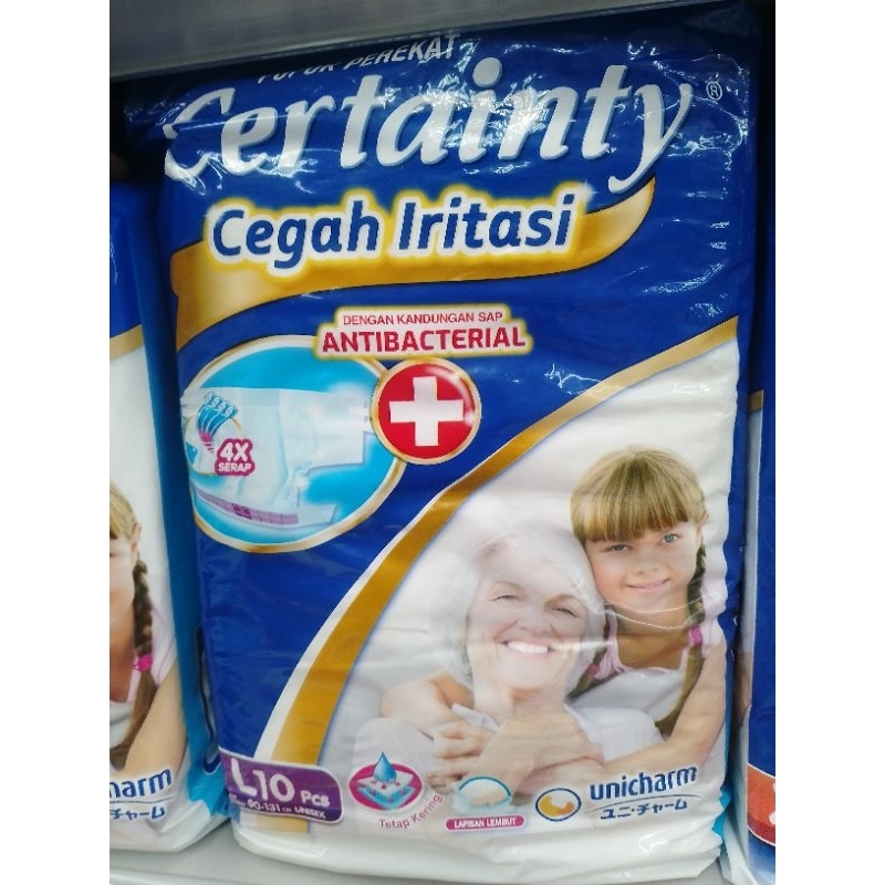 Jual Certainty Disposable Adult Diapers Popok Perekat Dewasa L Isi 10 ...
