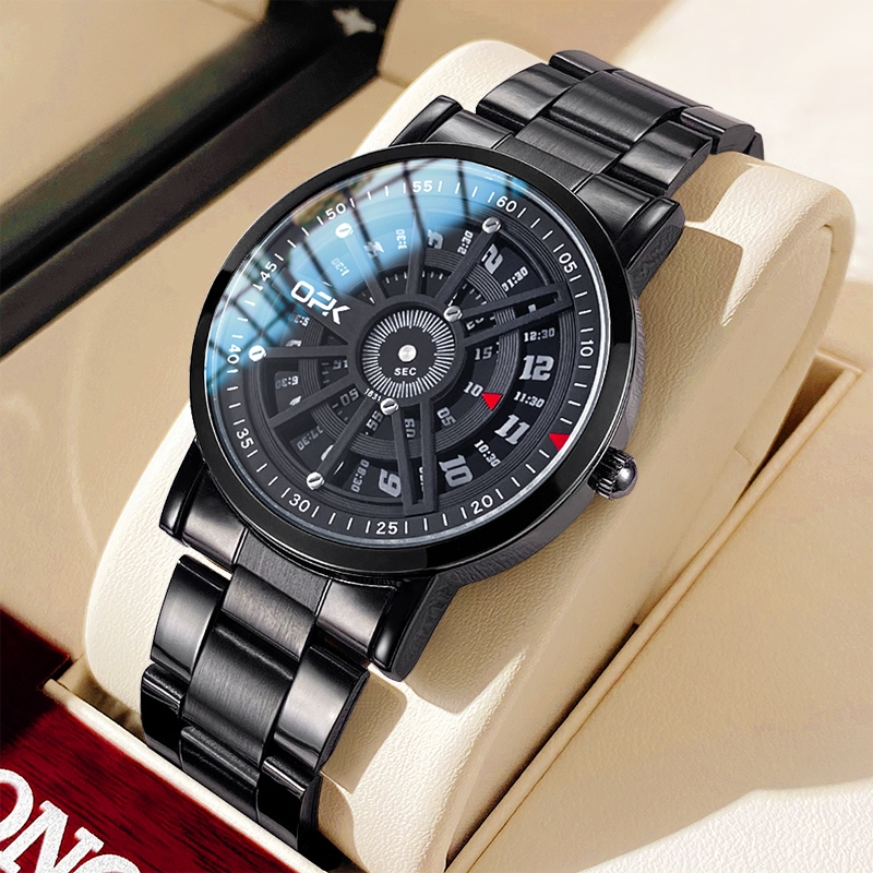 Jual OPK Jam Tangan Pria Anti Air Original Stainless Steel Kulit ...