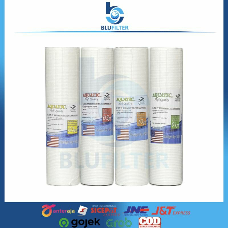 Jual CARTRIDGE FILTER AIR SEDIMEN PP FILTER SPUN AQUATIC 10 INCH 10 ...