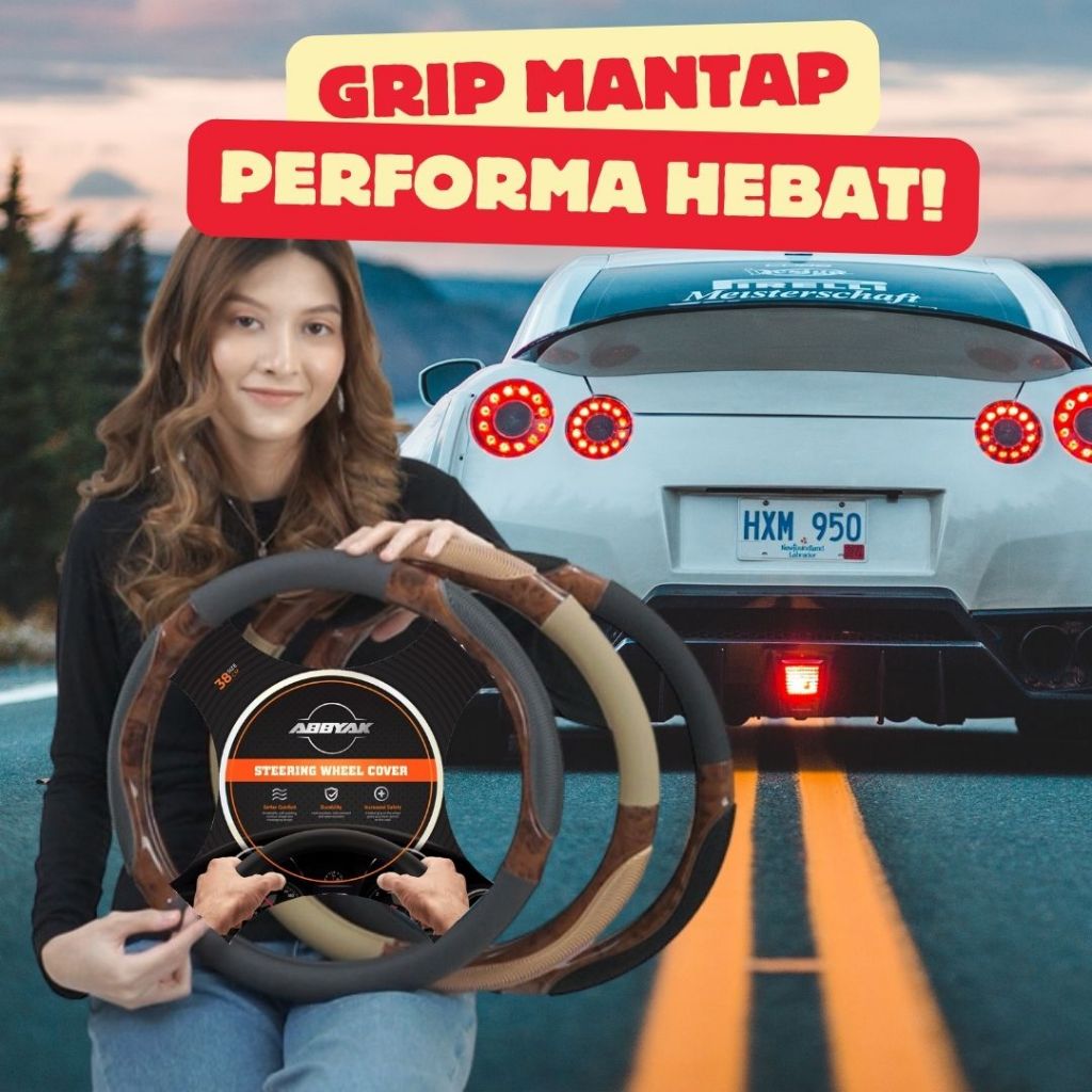 Jual Sarung Stir Mobil ABBYAK /Sarung stir kulit/Cover stir setir Kayu ...