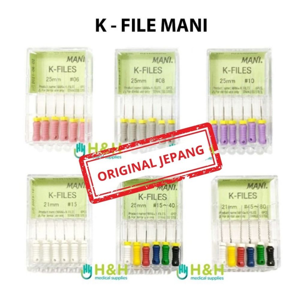 Jual K File Mani Endodontic / Jarum K File Mani / Endodontic File ...