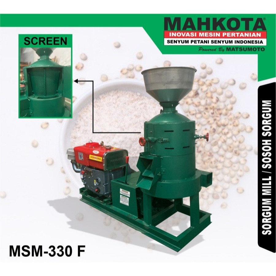 Jual MAHKOTA MESIN SOSOH SORGUM / SORGUM MILL MSM - 330 F | Shopee ...