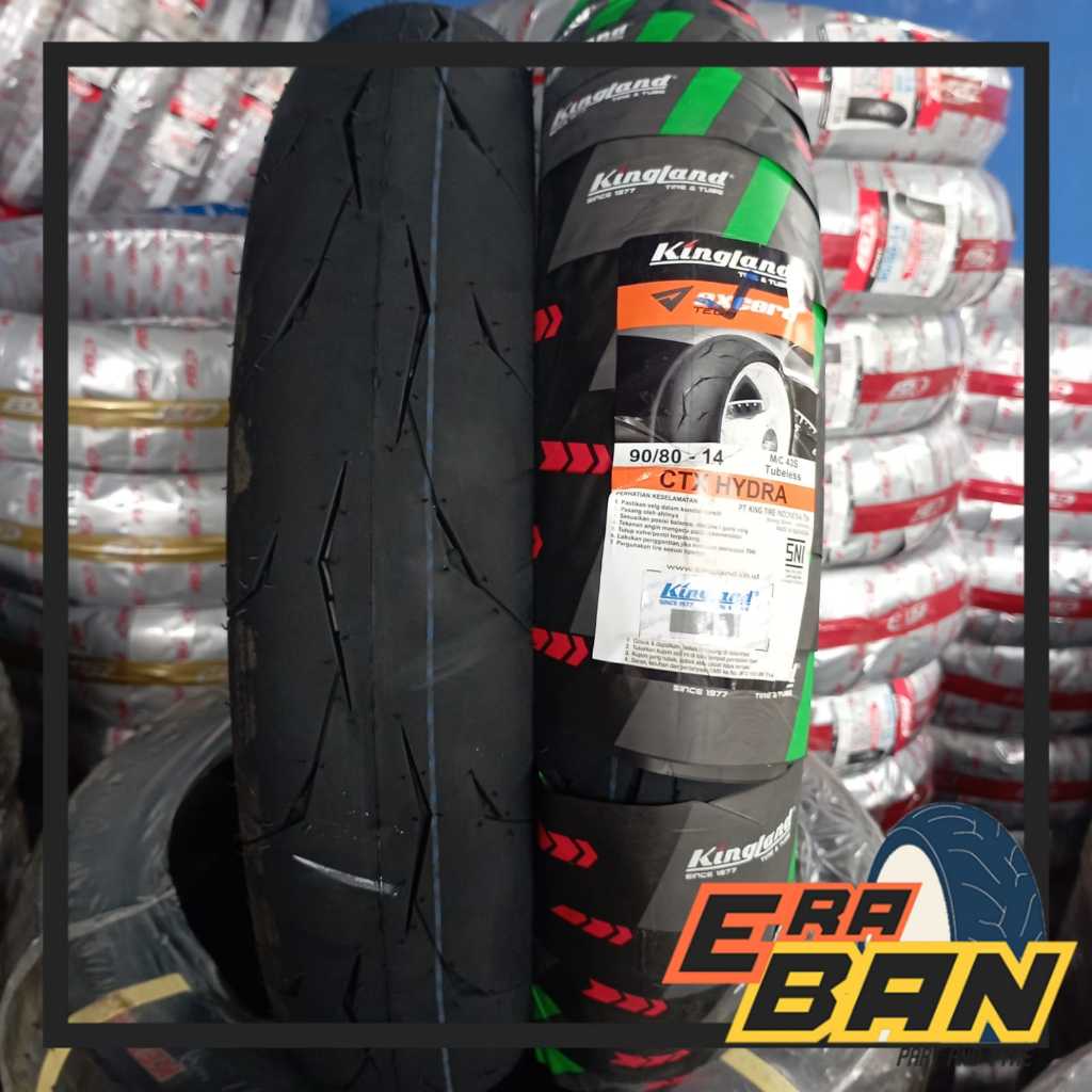 Jual BAN LUAR KINGLAND CTX HYDRA 90 80 RING 14 TUBELESS BAN DONAT ...