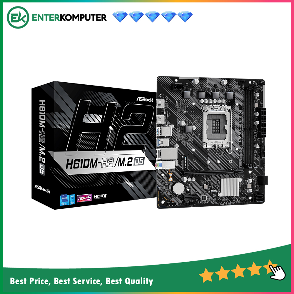 Jual ASRock H610M-H2/M.2 D5 - LGA1700 H610 DDR5 USB3.2 SATA3 ...