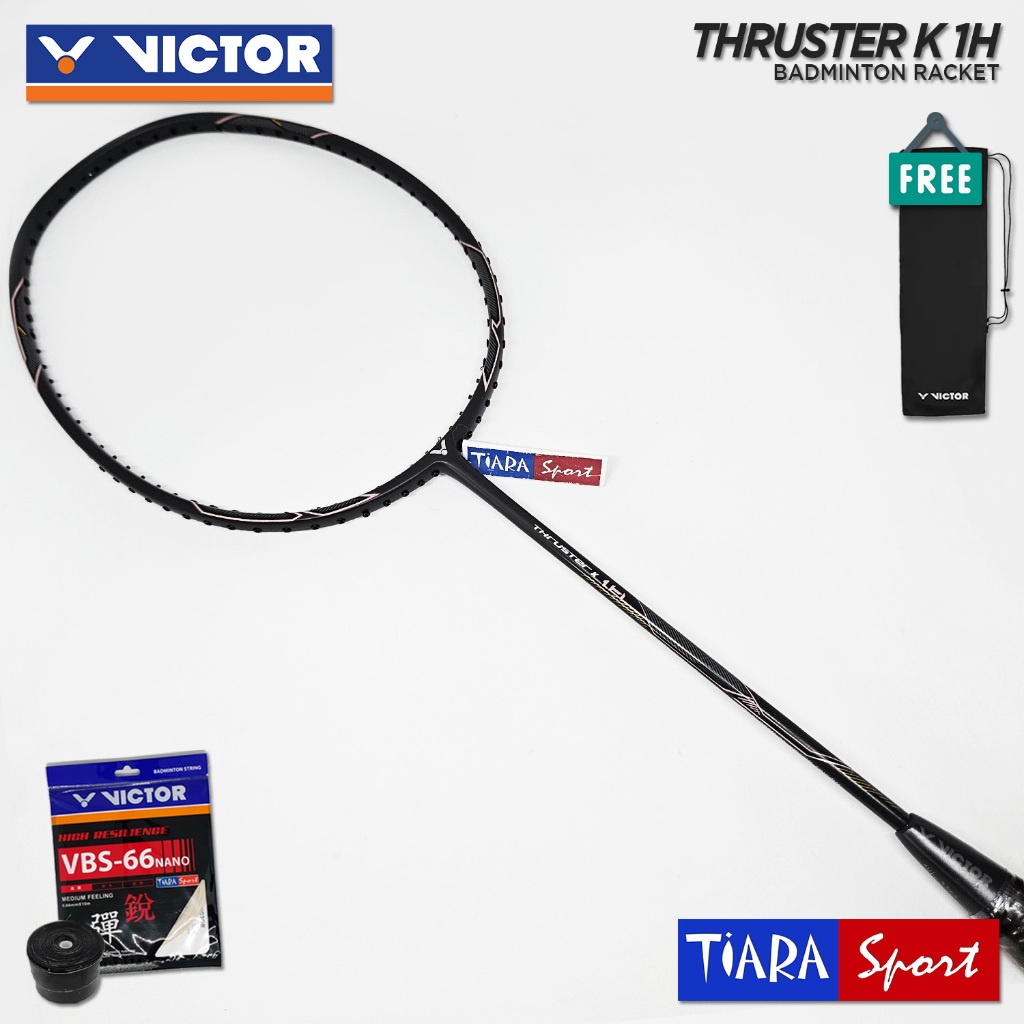 Jual Raket VICTOR Thruster K 1H H - Lunar Rock Black - 4U G5 Badminton ...