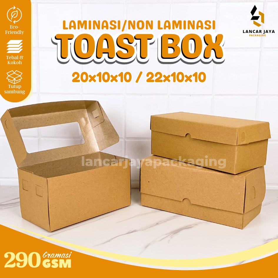 Jual Kotak Roti Bakar Bomboloni Donut Dus Kue Kraft 22x10x10 | Shopee ...