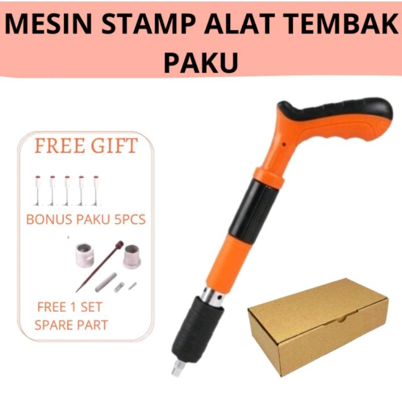 Jual Promo || Alat Tembak Pistol Paku Beton Besi Ramset Gun Nail Plafon ...
