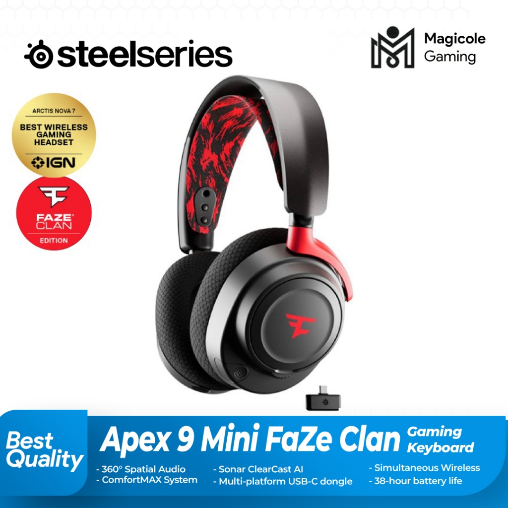 Jual Steelseries Arctis Nova 7 Wireless FaZe Clan Edition - Gaming ...