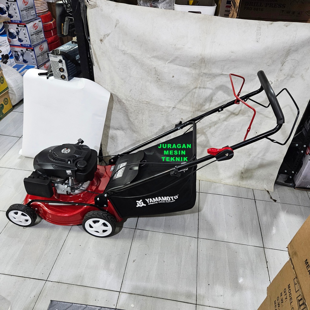 Jual Mesin Potong Rumput Dorong 4 Tak Yamamoto Lawn Mower | Shopee Indonesia