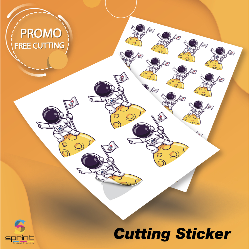 Jual PROMO FREE CUTTING - Cetak Sticker Vinyl - 3x3,5x5,7x7 | Shopee ...