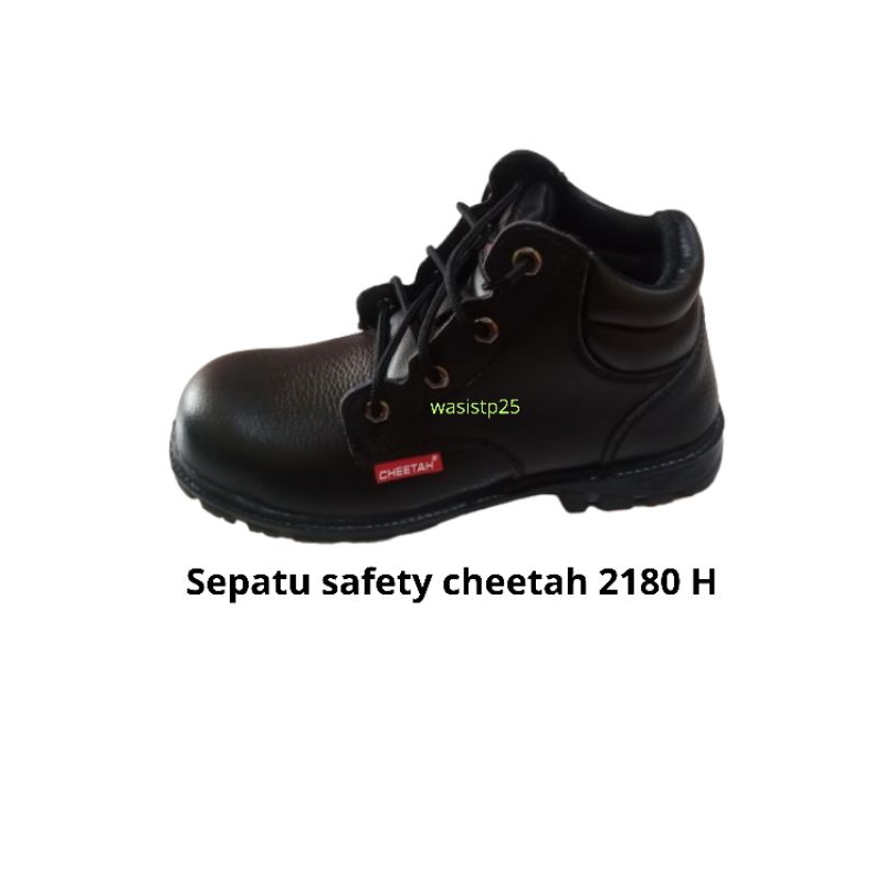 Jual sepatu safety merk cheetah 2180 H/shoes/sepatu kerja/sepatu kantor ...