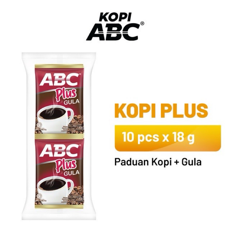 Jual Kopi ABC Plus 18 Gram | 10 Pcs | Shopee Indonesia