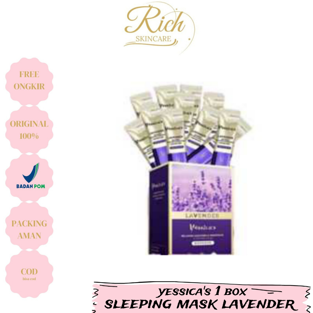 Jual Yessica's Sleeping Mask Lavender 1 Box 20pcs | Shopee Indonesia