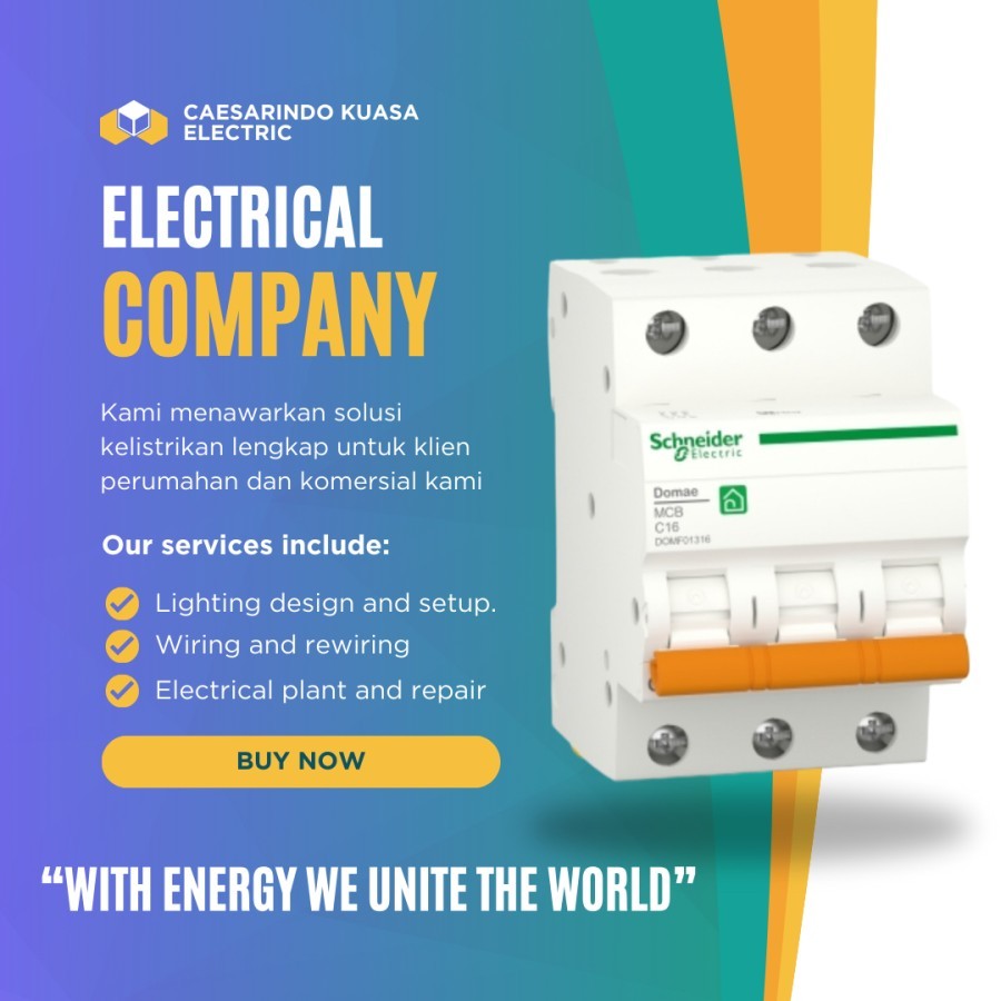 Jual MCB 10A SCHNEIDER NEW DOMAE DOMF01310 6KA 10AMPER 3PAS 10AMPERE 3PHASE 3P 3POLE SNEIDER ...