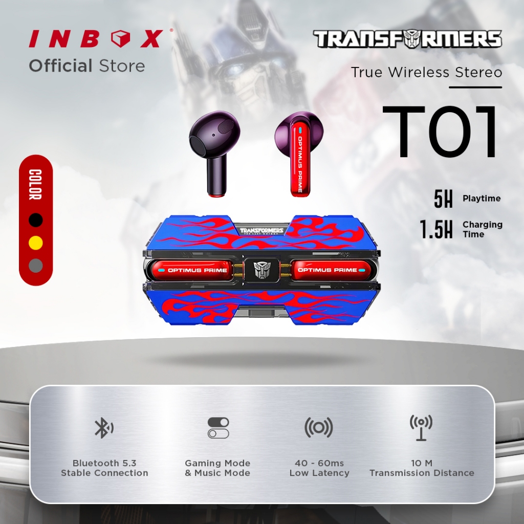 Jual Monster Transformers T01 True Wireless Bluetooth Headset Earbuds ...