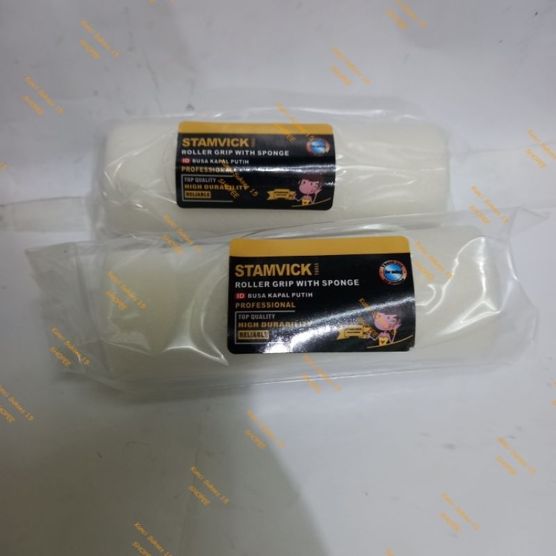Jual Refil Kuas Roll Kapal Busa Sponge 4" STAMVICK / Refil isi Busa ...