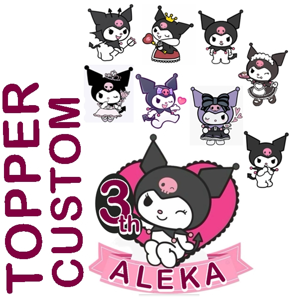Jual Topper Sanrio Kue Ulang Tahun Kuromi Cinnamoroll Cupcake or Muffin ...