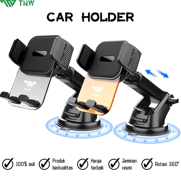 Jual TNW Car Holder hp Mobil Holder Mobil Dashboard Car Mount Mobile ...