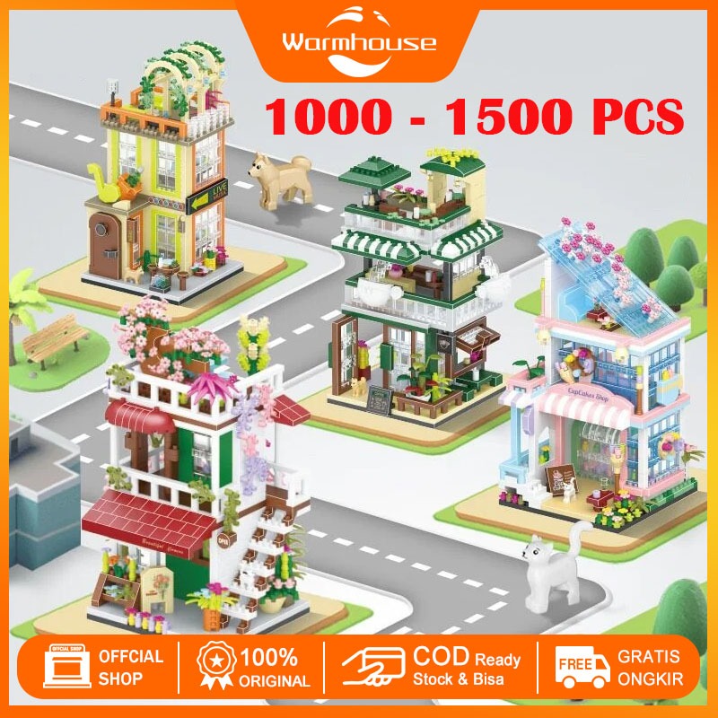 Jual [Cod]1000PCS Block City LOZ NEW Mini Street Shop Seri City View ...