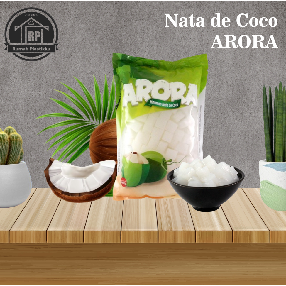 Jual Nata De Coco ARORA / Nata De Coco Sari Kelapa / Topping Minuman / Kemasan 1 kg | Shopee ...